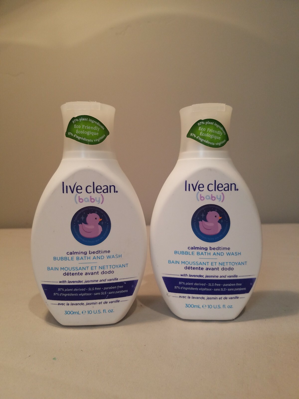 2 Pack Live Clean Baby Calming Bedtime Bubble Bath and Wash 10 FL oz ...
