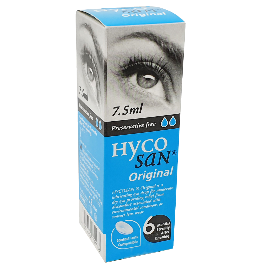 Hycosan Original Preservative Free Lubricating Dry Eye Drops 7.5ml ...