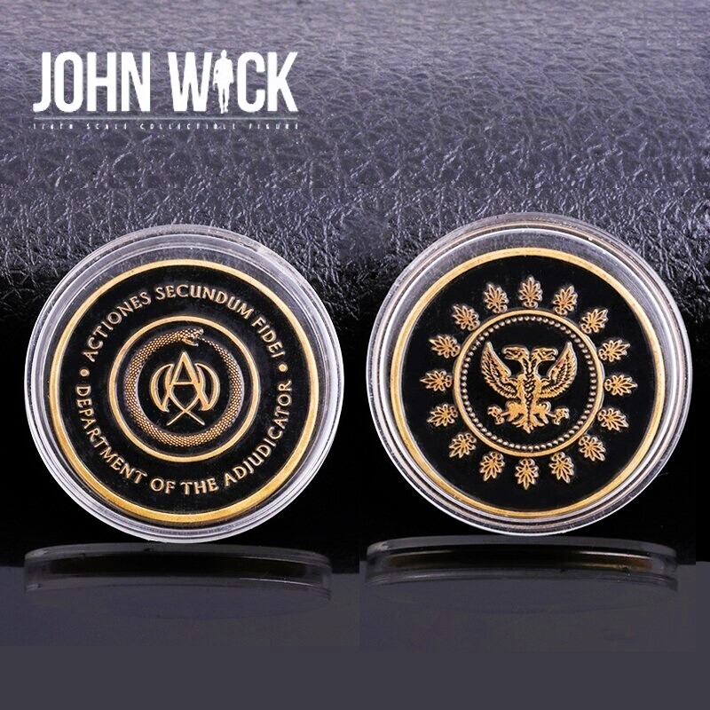 John Wick Chapter 3 Adjudicator Coin Keanu Reeves Continental Hotel ...