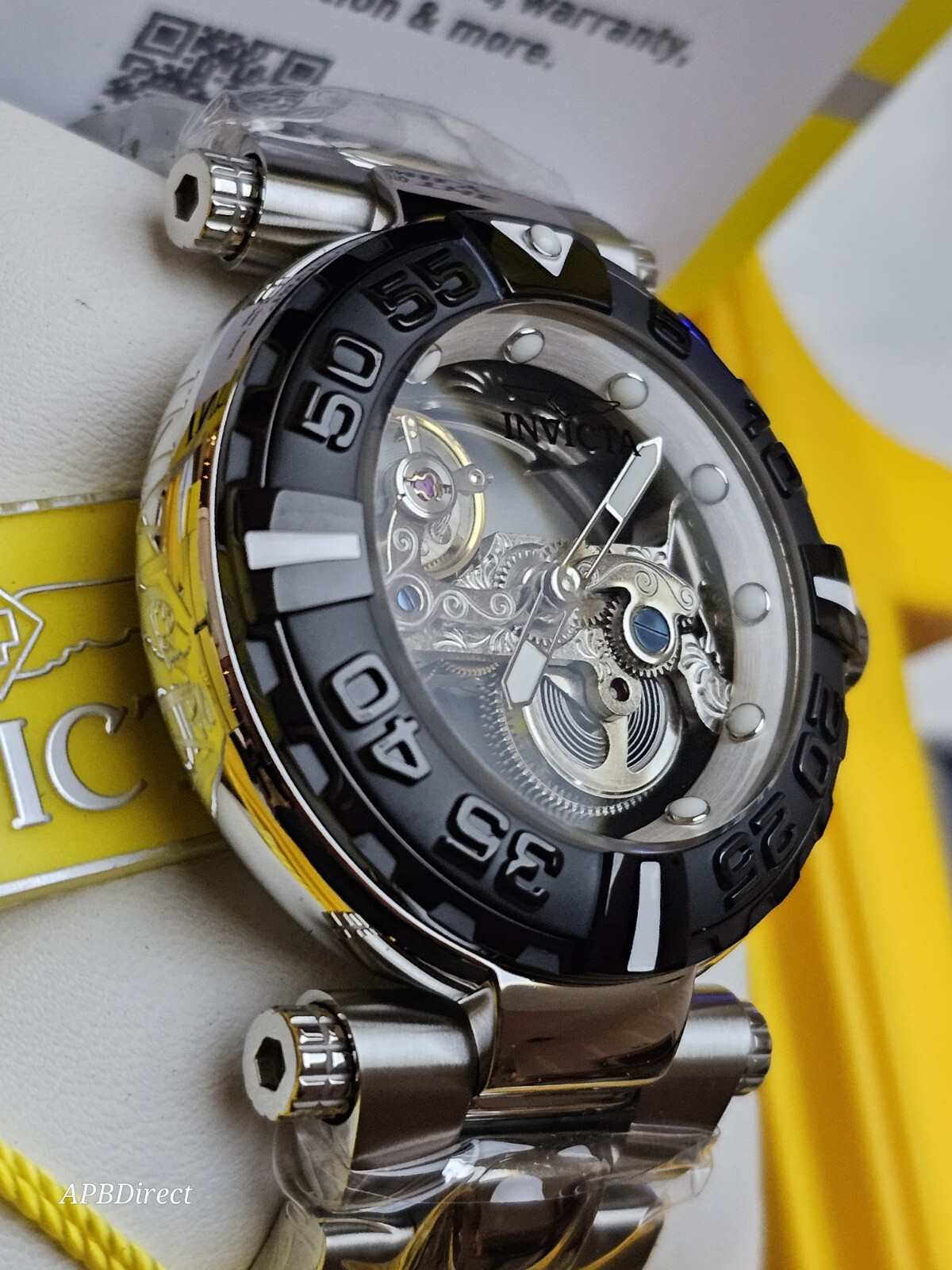 Invicta Subaqua Noma I - Automatic BRIDGE Mvmnt Skeleton Black Bezel ...