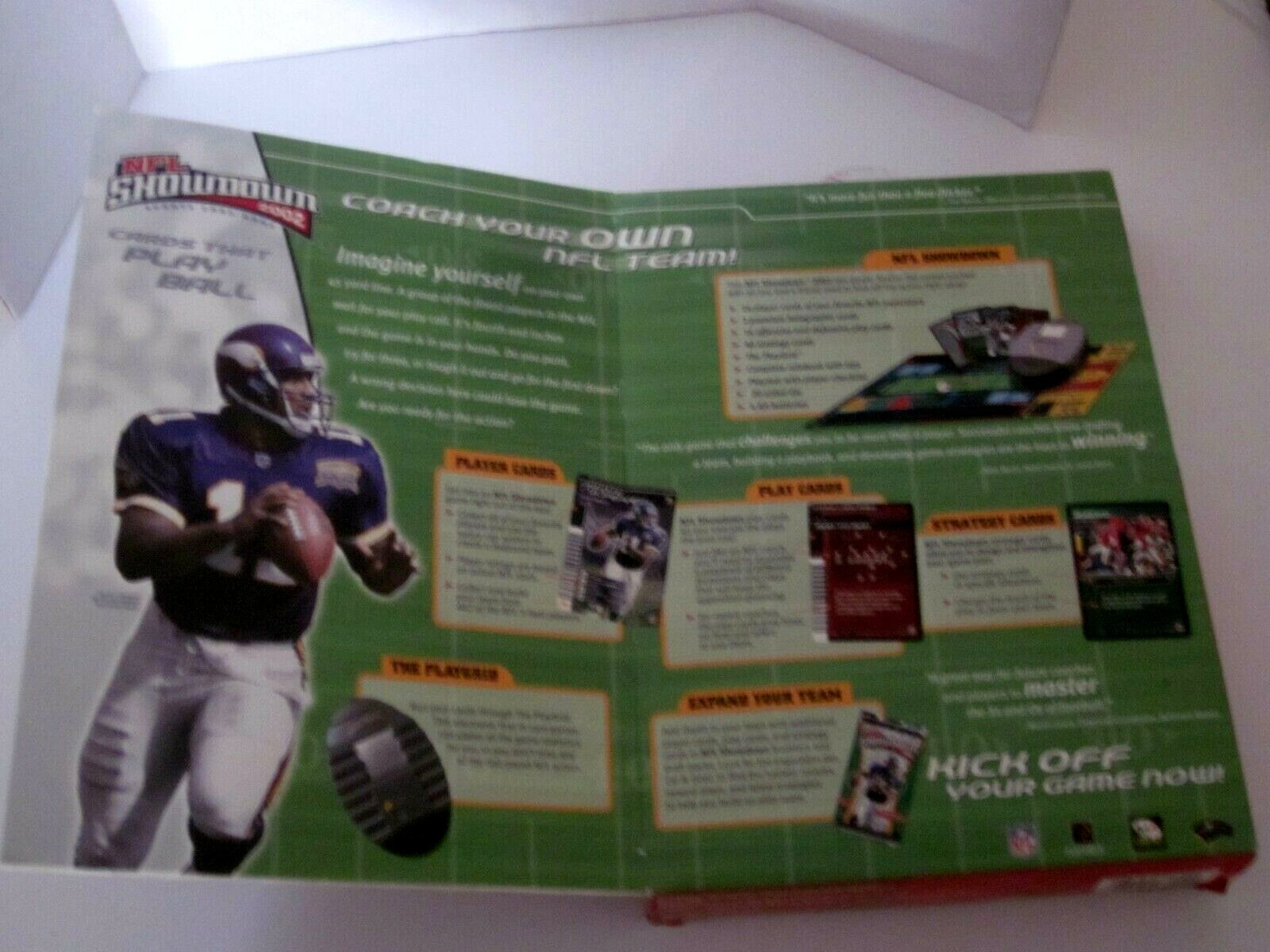 NFL Showdown 2002 Sports Card Game Two Player Starter Set Box NWOT | eBay