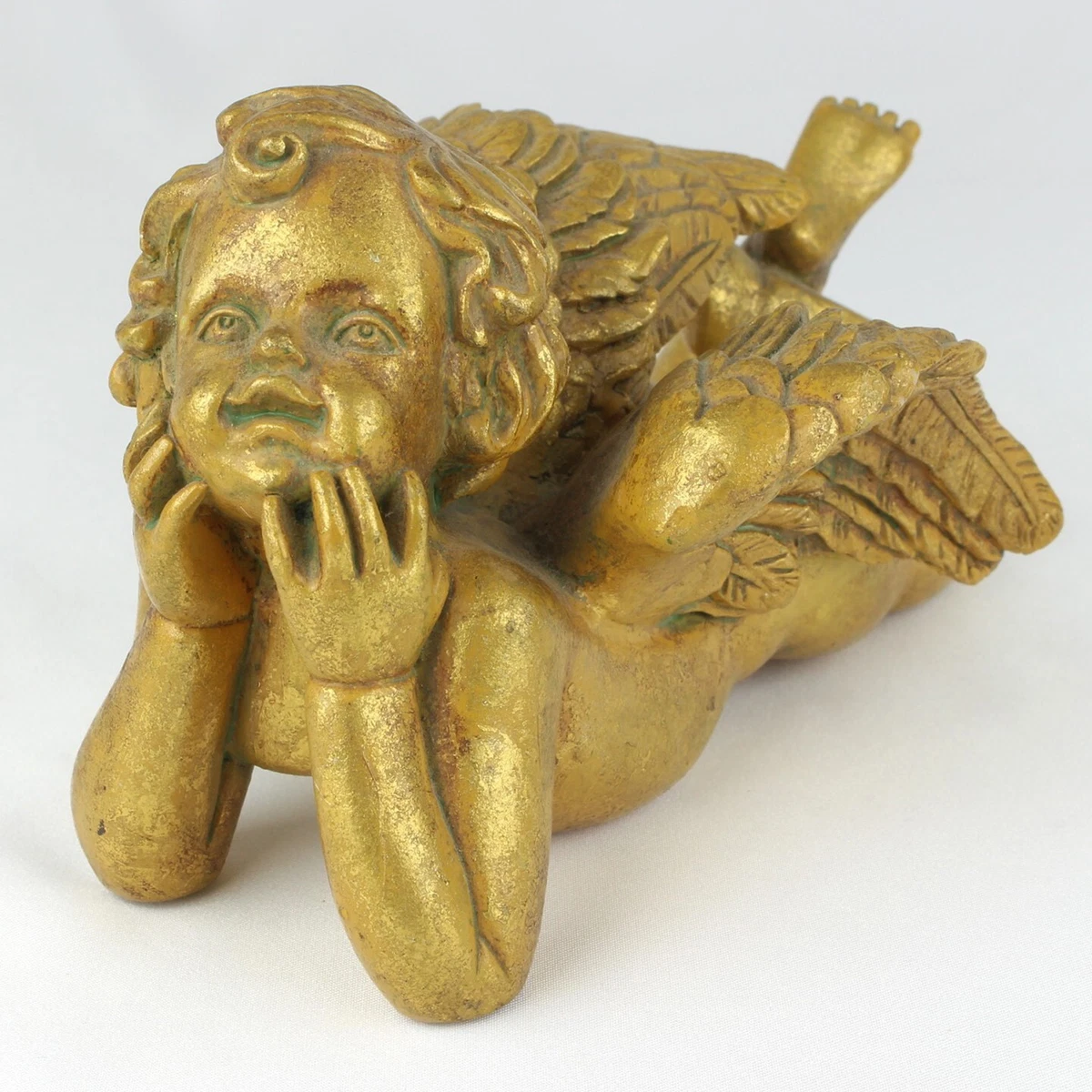 Gold Cherub Figurine