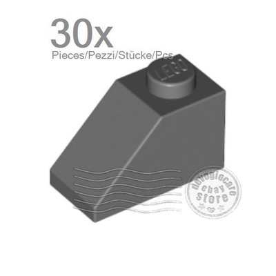 30x LEGO 3040 Slope 45 2x1 Dark Bluish Gray | 4211135 | eBay