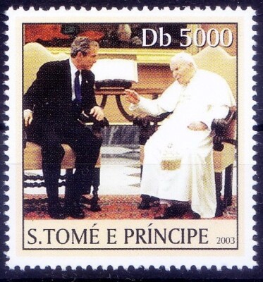 Pope John Paul II, President George W. Bush, Religion, Sao Tome 2003 ...