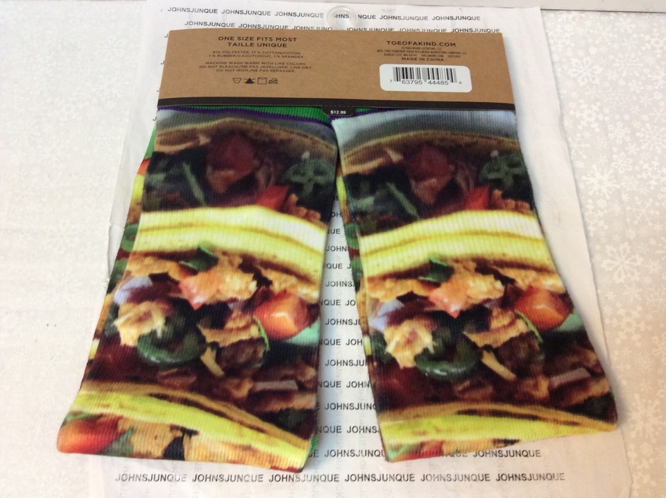 HALLMARK TACO TUESDAY SOCKS "IS IT TUESDAY YET?" New on card with tag ...