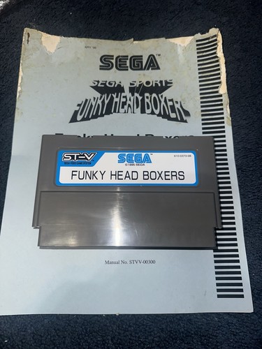 1995 Coin Operated Sega Funky Head Boxer Cartridge and manual | eBay