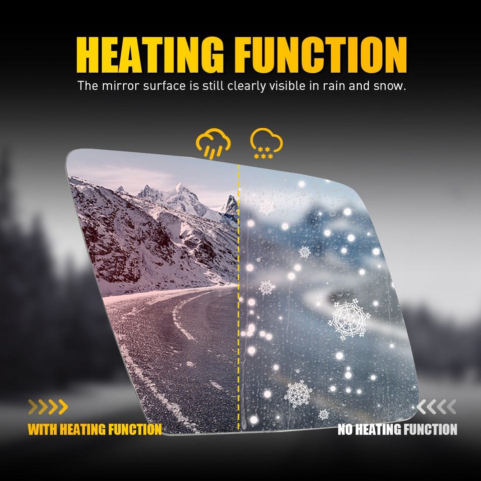 Passenger Side Mirror Glass Power Heated For Benz ML GLE G GLS Class ...