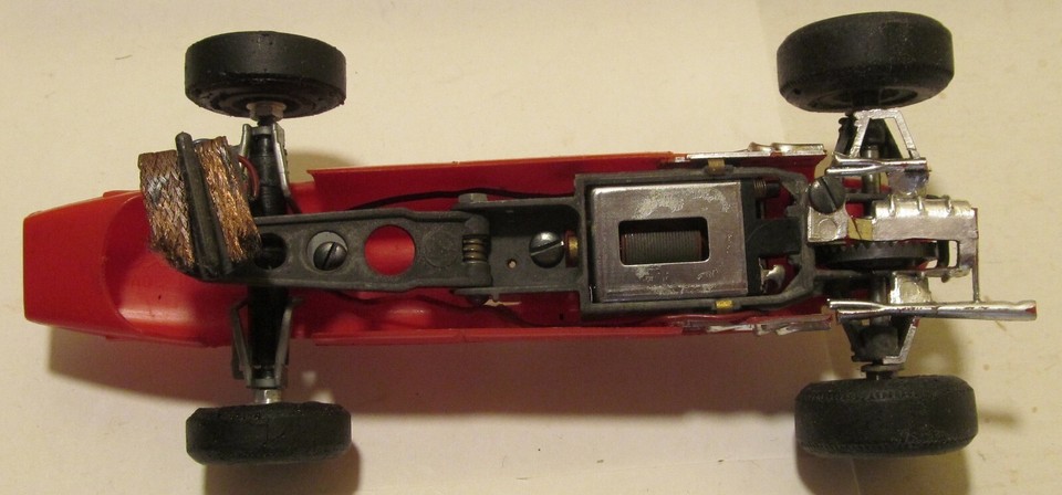 Cox 1/24 Ferrari F1 Slot Car w/ Extra Body, Chassis, and Model Kit Box ...