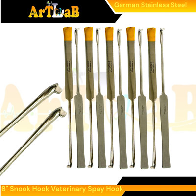 Veterinary Snook Hook 8in (20cm) Animal Spay Ovary Removal Instruments ...