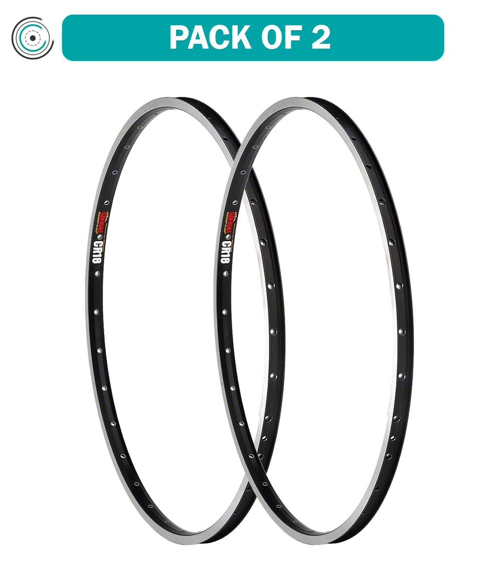 Pack of 2 Sun Ringle CR-18 Rim - 26", Rim, Black/Silver, 32H, Clincher ...