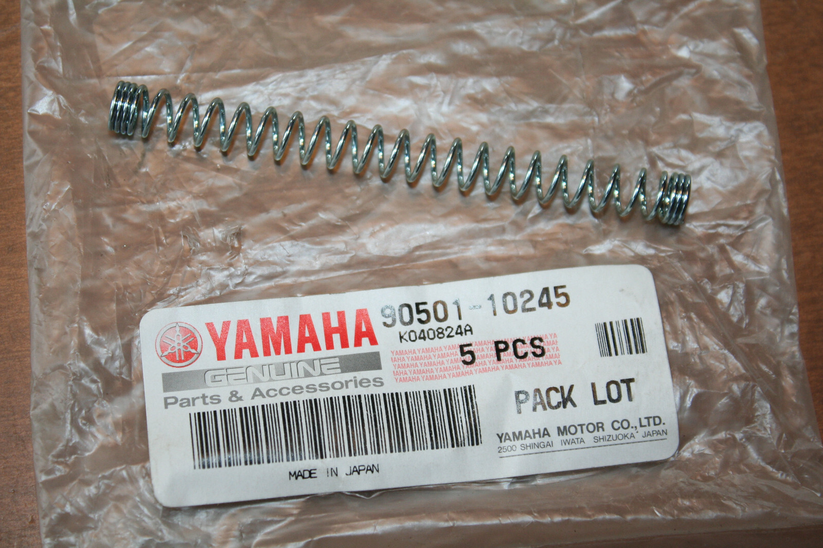 NOS Yamaha Rear Brake Cable Return Spring 90501-10245 IT XT YZ BW YT TW ...
