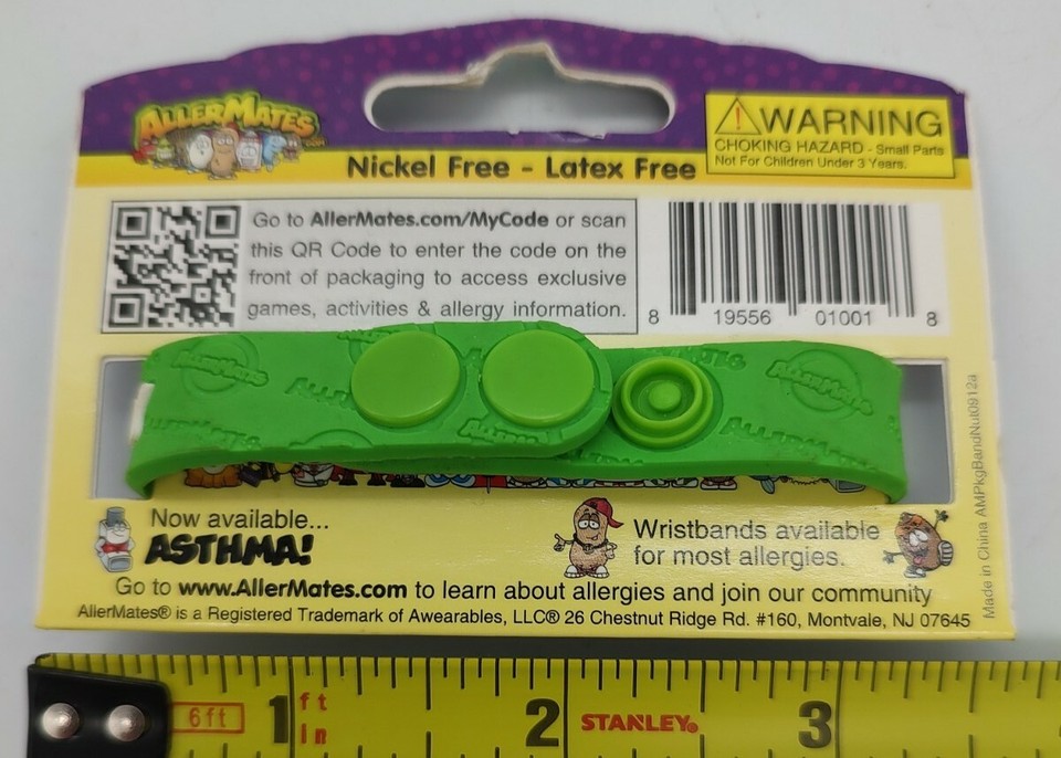 MediMates AllerMates Allergy Wristbands Medical ID Health Alert for ...