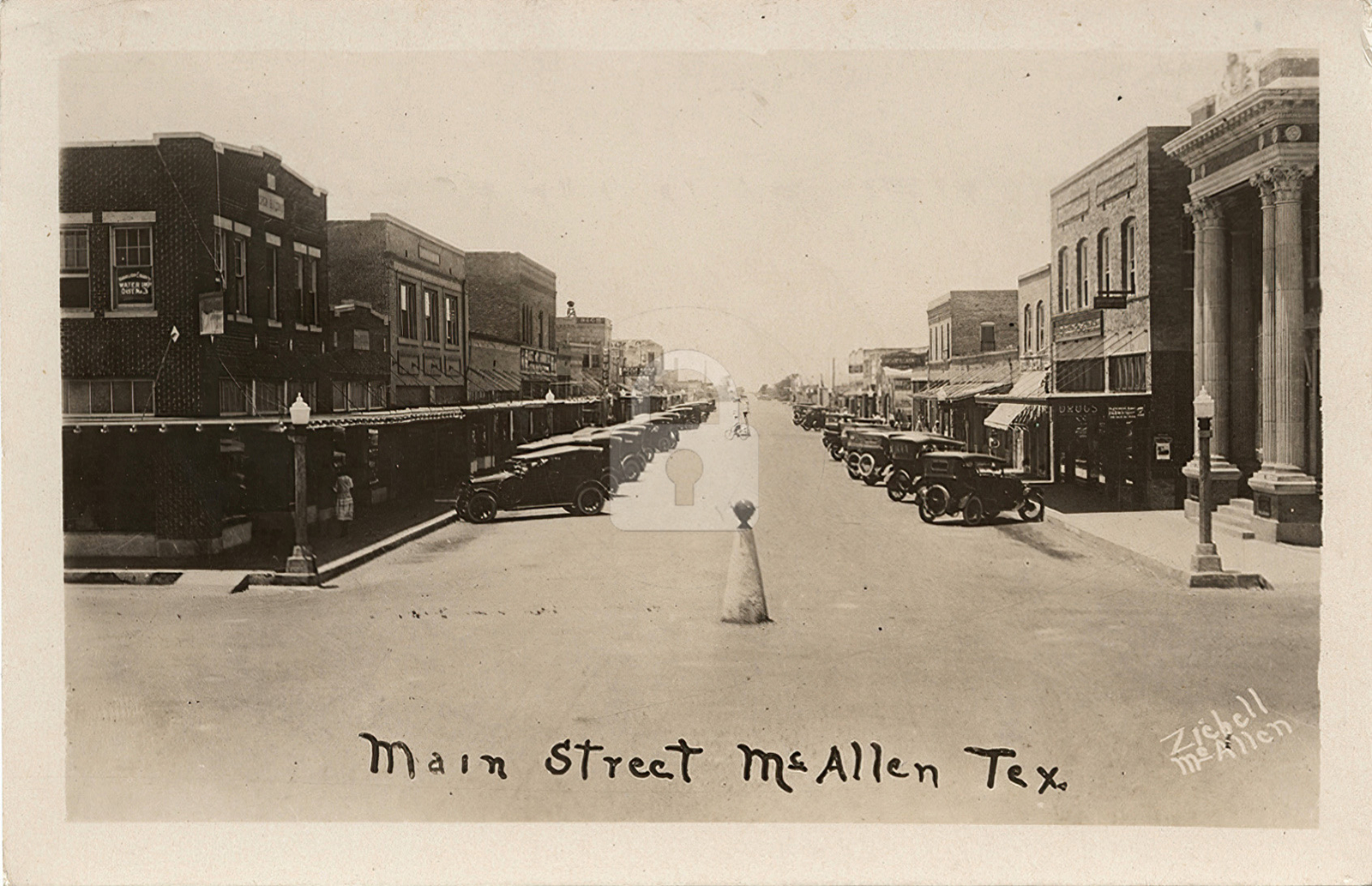Main Street Mcallen TX Texas 1920s RPPC Photo Postcard Copy | eBay