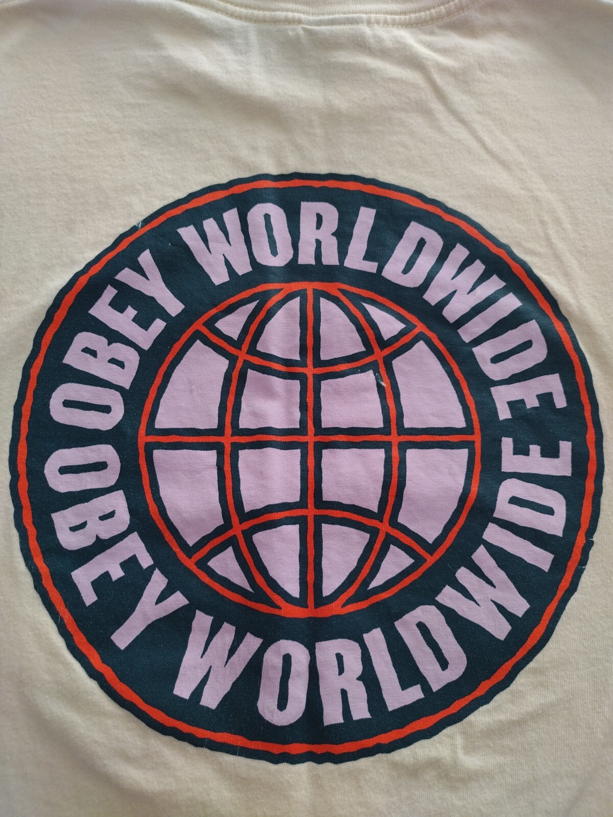 OBEY Worldwide Obey Graphic Logo Off White Men's T Shirt Size M | eBay