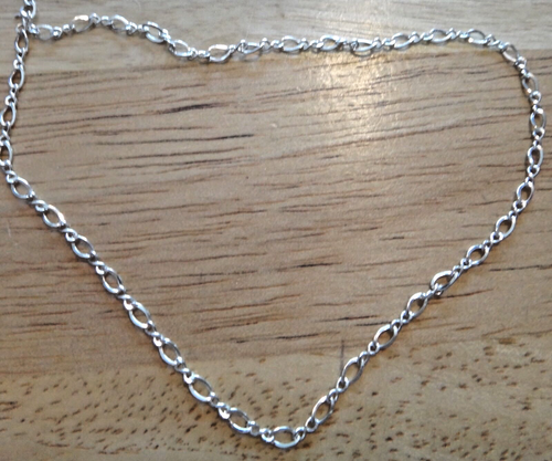 13" Sterling Silver TINY 3.5 mm Figure 8 Ankle Bracelet Baby Chain ...