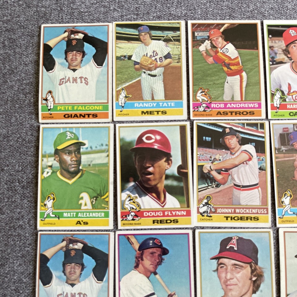 1976 Topps Rookie & All-Star Rookie Cup Vintage MLB Baseball Card Lot ...