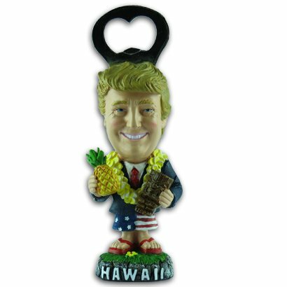 Hawaiian LUAU Bottle Opener Donald Trump Tiki Poly Resin Hawaii Party ...