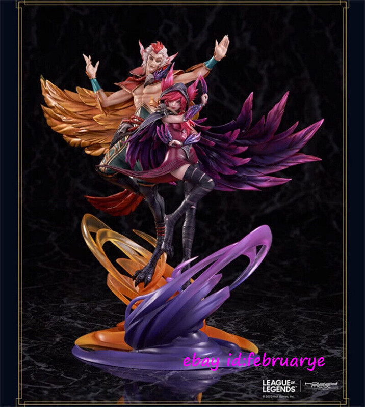 LOL League of Legends 1/7 Rakan & Xayah Statue In Stock Toys Perfect ...