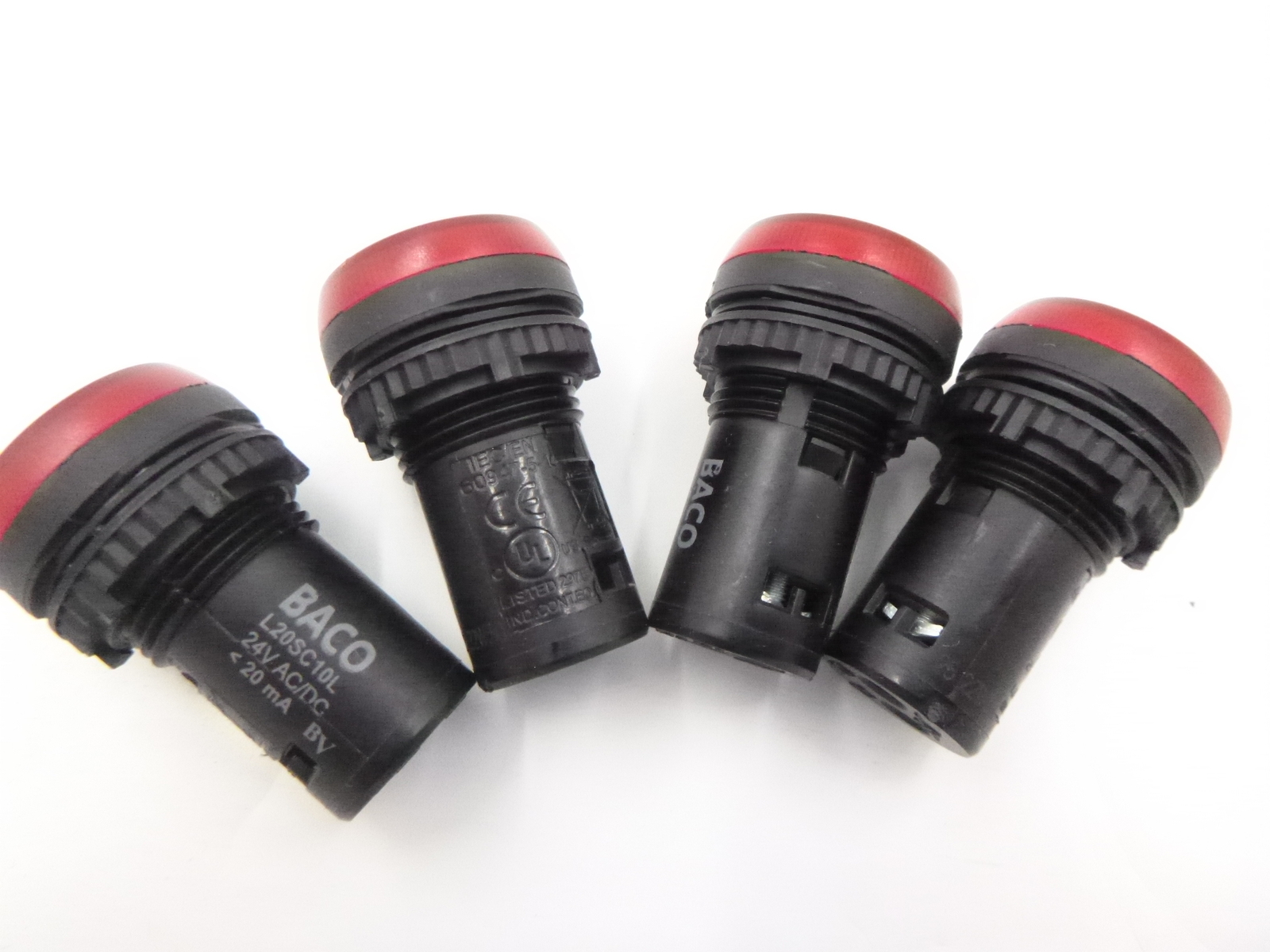 4 Pack Baco Control 22mm Red Pilot Light L20SC10L | eBay