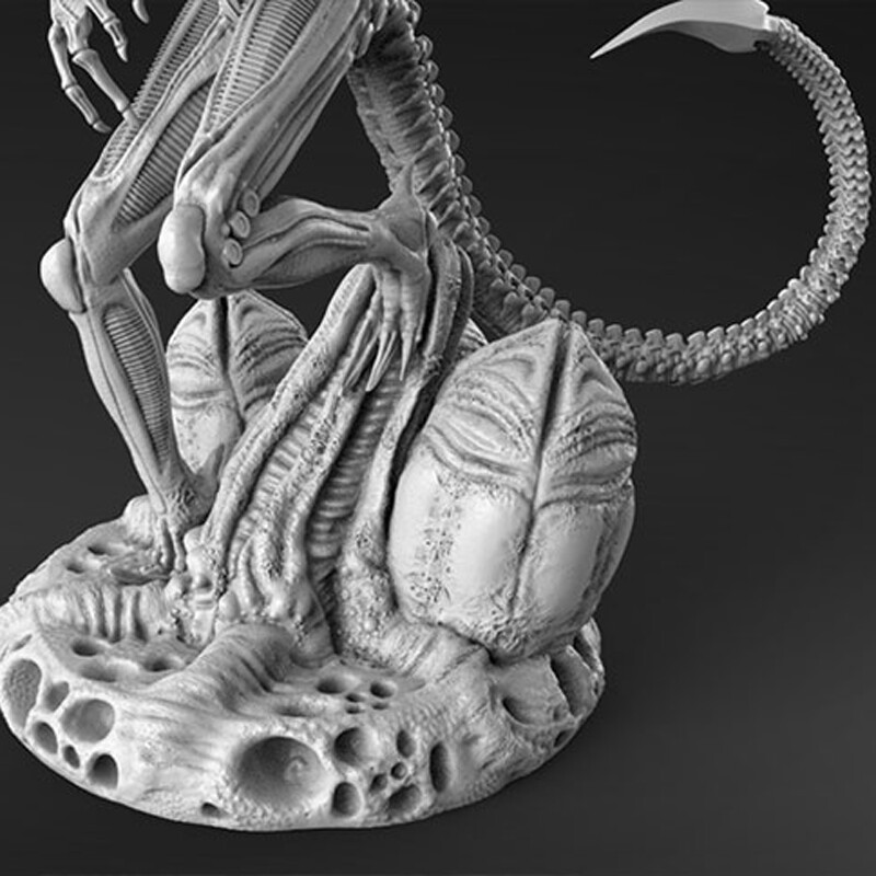 Alien Queen 3D Printing Unpainted Figure Model GK Blank Kit New Hot Toy ...