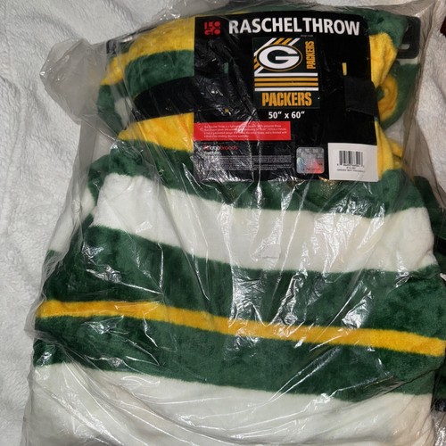 Green Bay Packers 50" by 60" Plush Raschel Throw Blanket - NFL | eBay