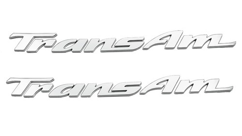 2X For 1993-2002 Firebird Trans Am Door Letter Emblem Letters Chrome | eBay