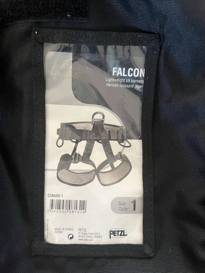 Petzl Falcon Harness Size 1 Black No Tag | eBay