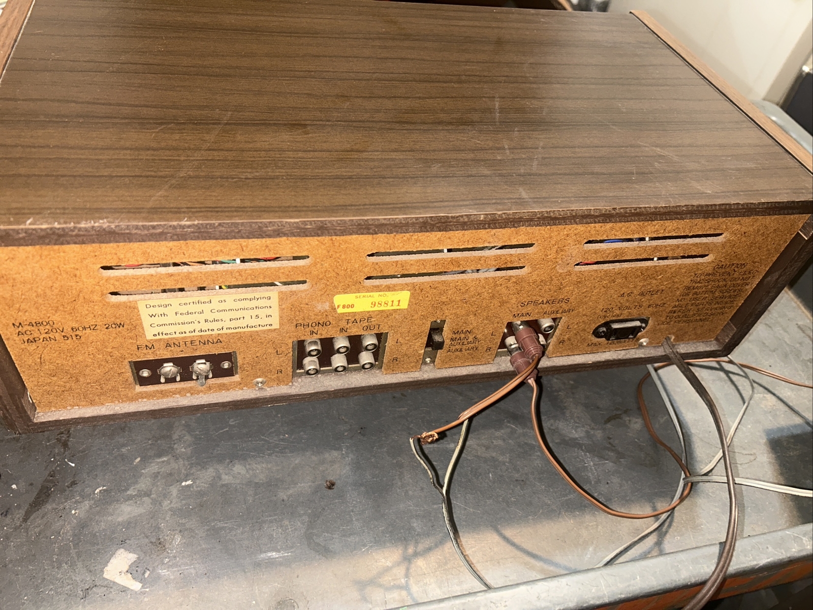 Vintage Masterwork M-4800 AM/FM Multiplex Stereo Receiver with original ...