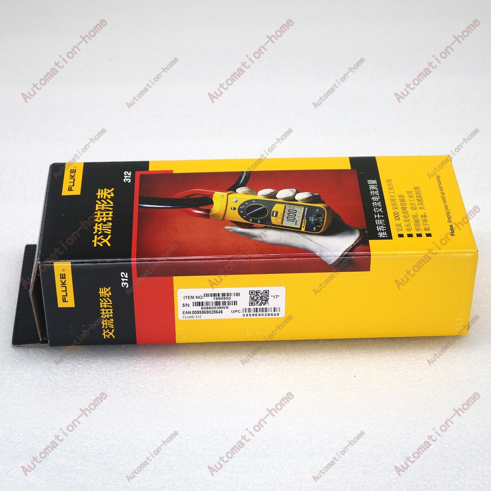 new FLUKE 312 Digital Clamp Meter Multimeter Tester FLUKE 312 AC 1000A ...