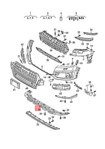 Genuine AUDI Q7 4MB 4MG Closing Element 4M0807611D | eBay