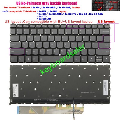 New US With Backlit Keyboard For Lenovo ThinkBook 13s G4 ARB 13s G4 IAP ...