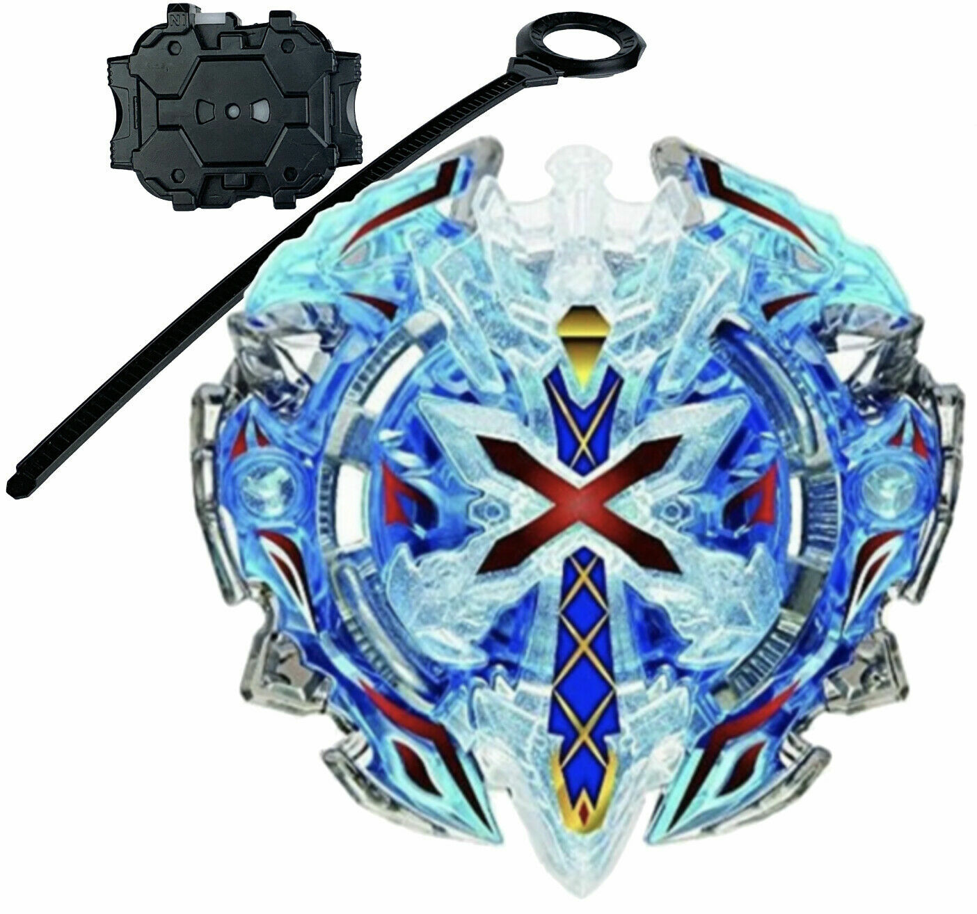 Beyblade - Launcher & Ripcord / Starter Set BLUE Xeno Xcalibur Down ...