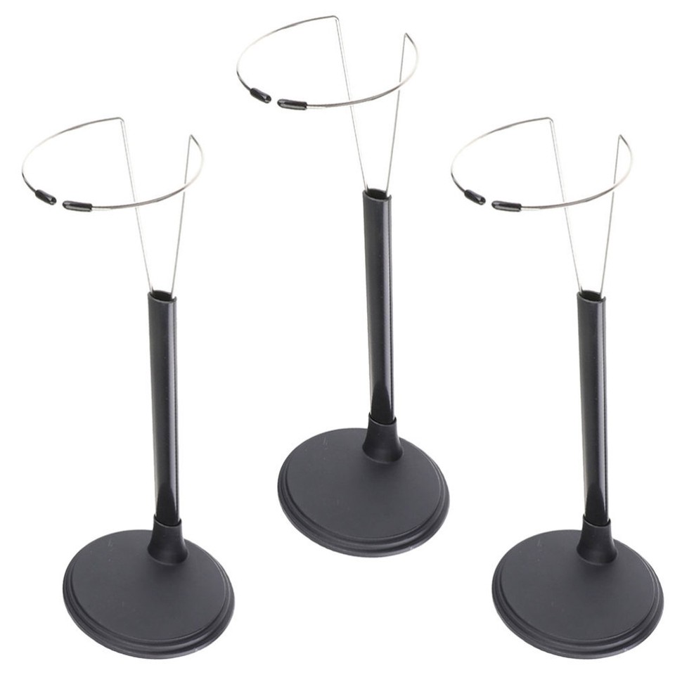 3 Pcs Doll Stand Stuffed Animal Display Figure Toy Rack Adjustable ...