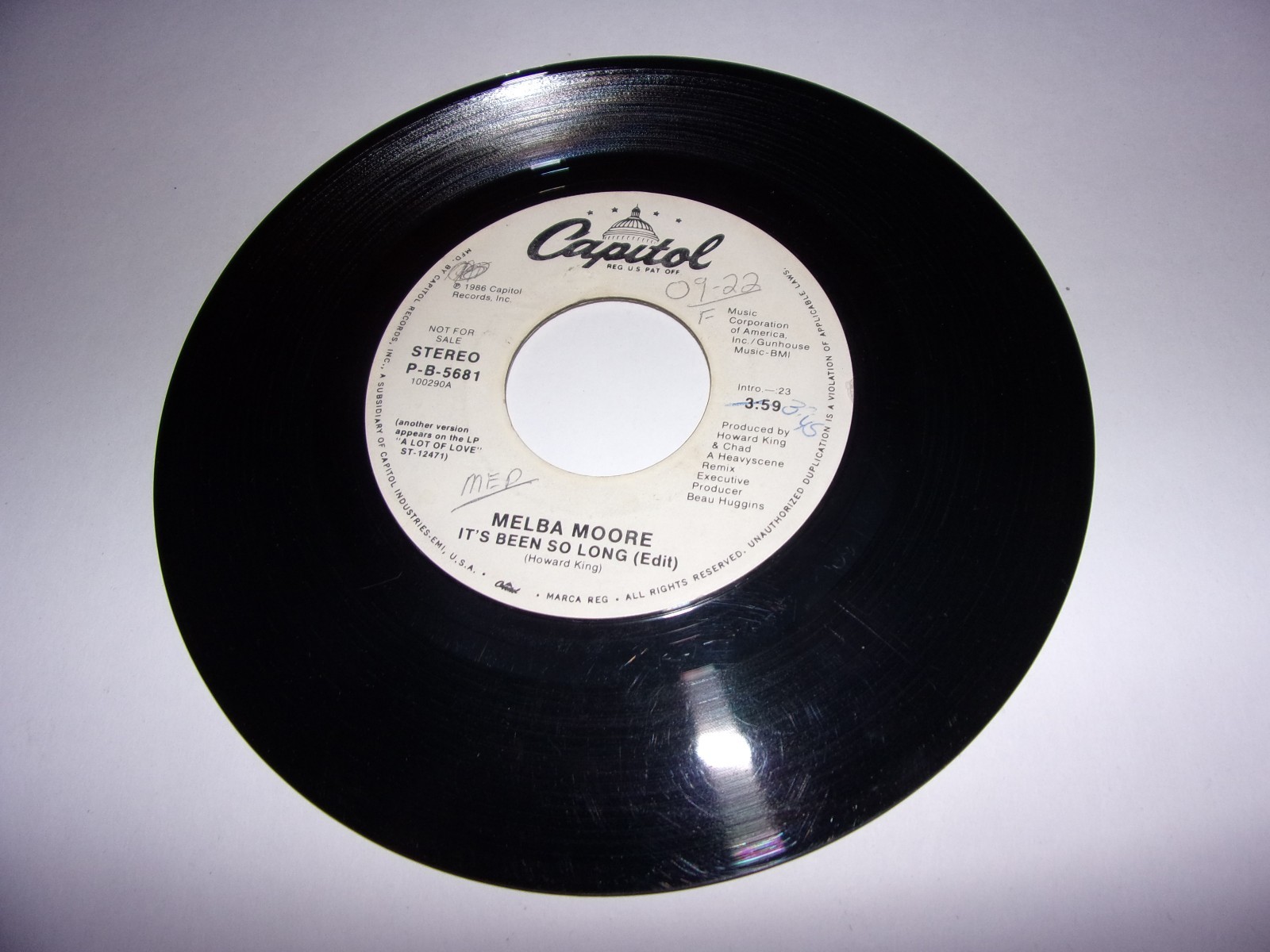 Melba Moore: It's Been So Long / Promo 45 Rpm / 1986 / R&B | eBay