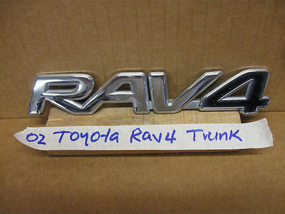 02 TOYOTA RAV4 TRUNK EMBLEM | eBay