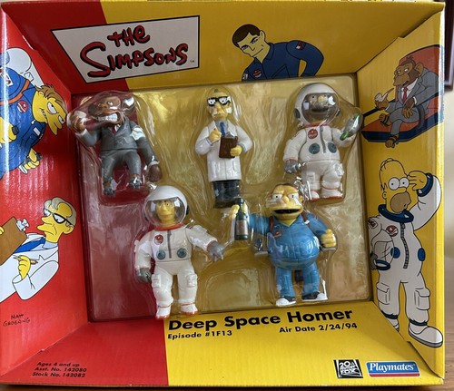 The Simpsons Deep Space Homer set of 5 New in Box Playmates Toy Set ...