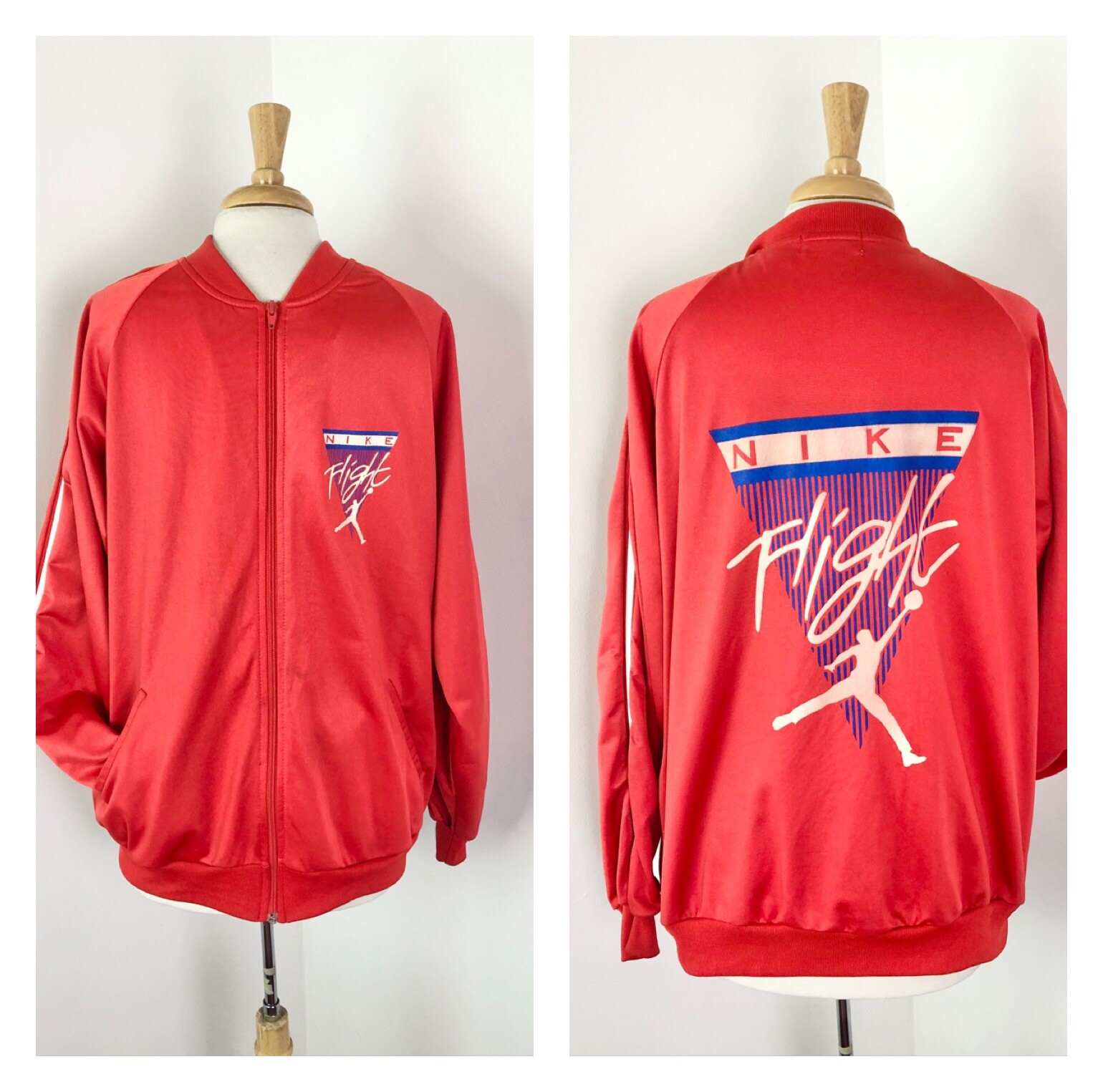 Vintage 1990s Nike Flight Jumpman Track Jacket - Gem