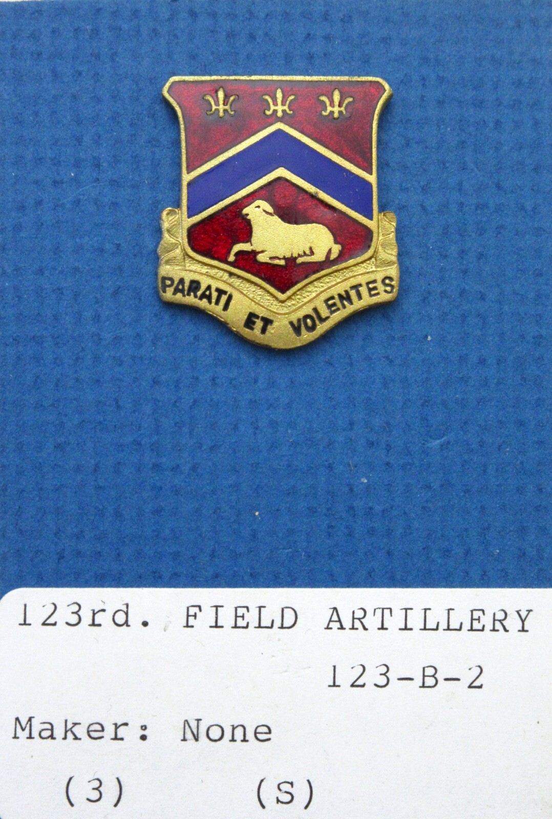 WWII 123rd Field Artillery DUI - La Paz County Sheriff's Office ...