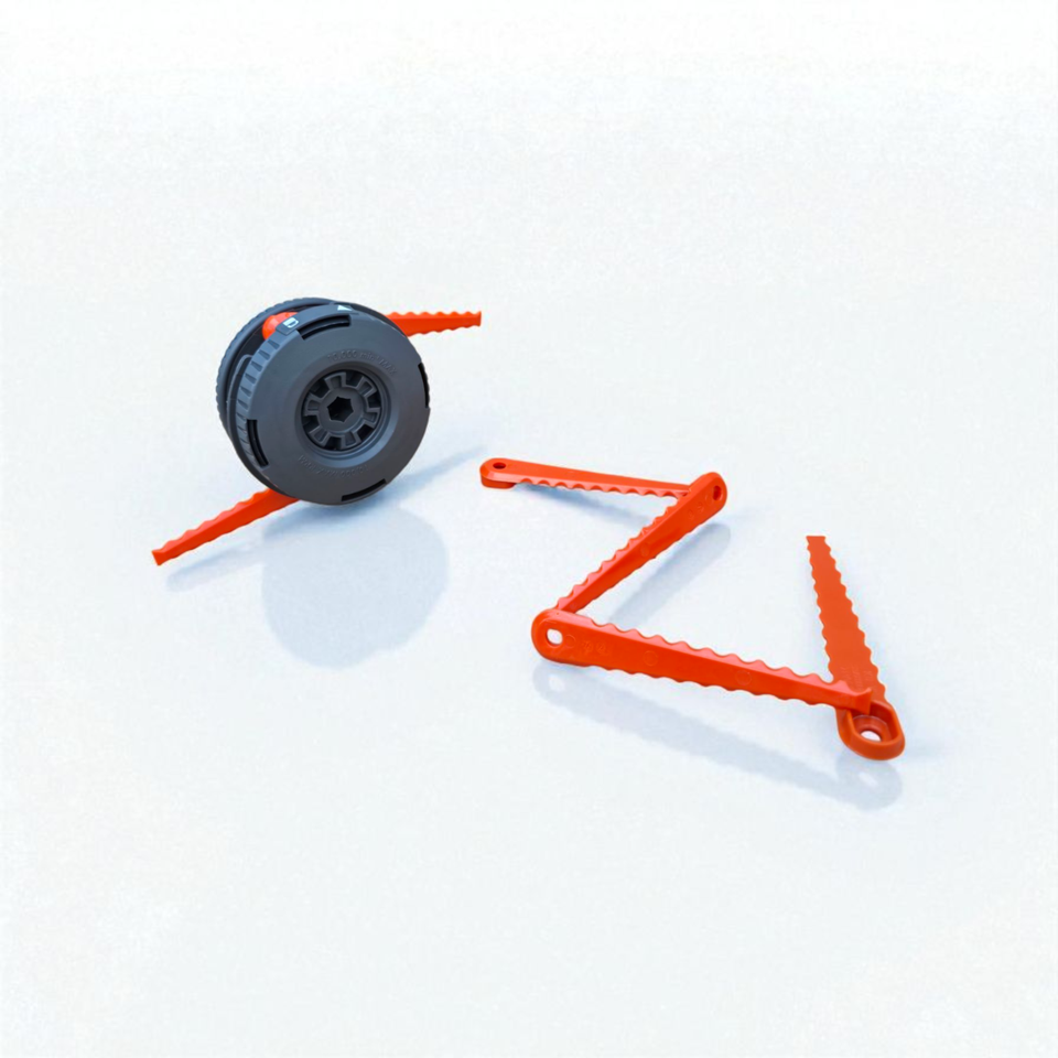 RYOBI REEL EASY+ 2-in-1 Pivoting Fixed Line & Bladed Head for Bump Feed ...