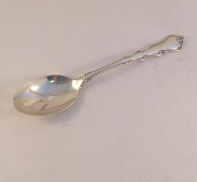 Angelique by International Sterling Pierced Table Serving Spoon-8 3/8 ...