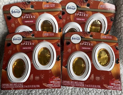 Lot Of 4 Febreze Small Spaces Air Freshener-Limited Edition Pumpkin ...