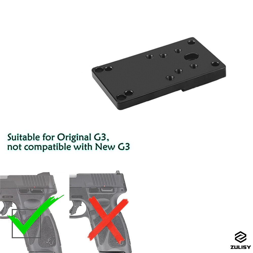 Red Dot Sight Adapter Plate for RMR VIPER Taurus PT111 Millennium G2C ...