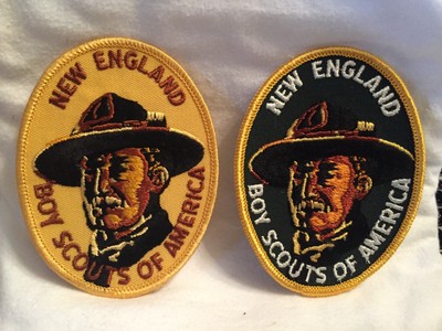 (61) Boy Scouts - New England Baden-Powell oval patches (2-different ...