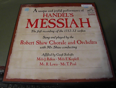 Handel’s Messiah Robert Shaw Choral & Orchestra Vinyl Box Set RCA LSC ...
