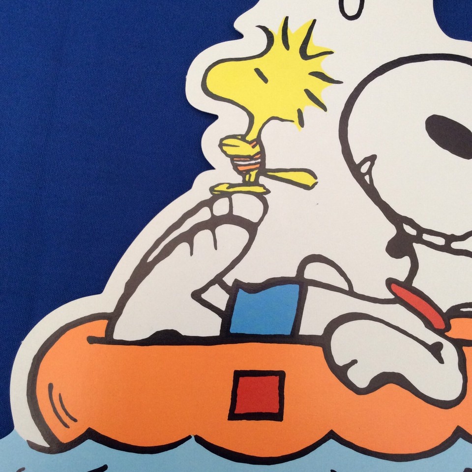 Snoopy Keep Cool Card Peanuts Schulz Snoopy Woodstock Swimming Vintage ...