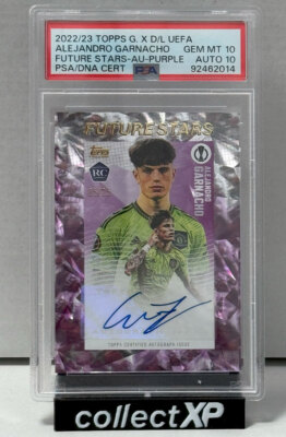 Alejandro Garnacho Autograph 05/25 PSA10 - Topps Gold UCC 2022/23 | eBay.de