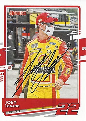 AUTOGRAPHED Joey Logano 2021 Panini Donruss Racing (#22 Shell Pennzoil ...