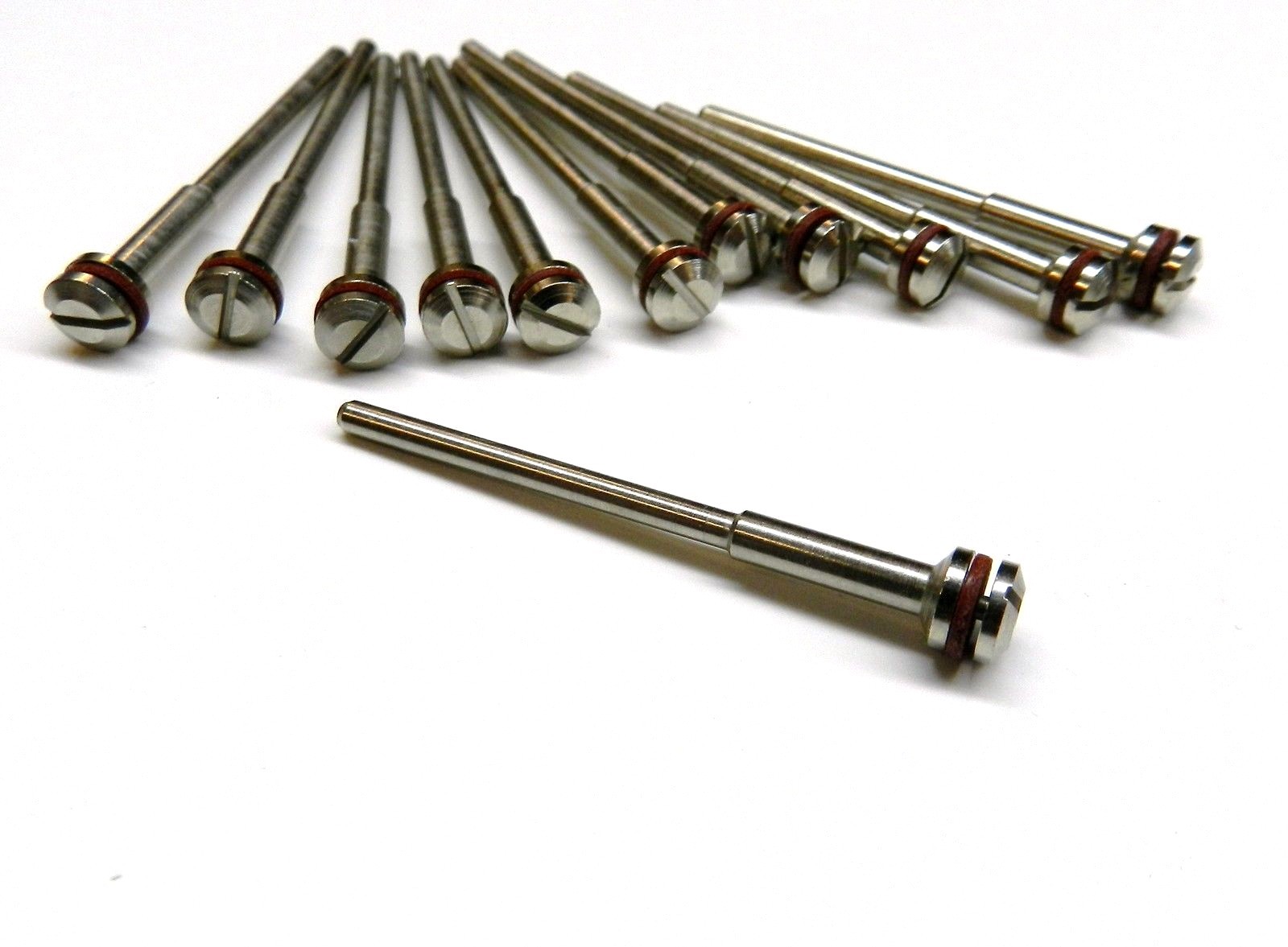 Miniature Mandrel Reinforced Mini Screw Mandrels Jewelry Dental 12pcs ...