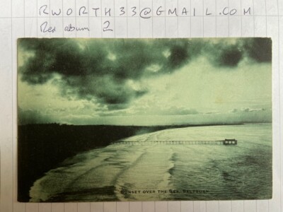 Sunset over the Sea Saltburn postcard | eBay UK