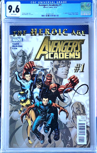 Marvel Avengers Academy #1 2010 CGC 9.6 1st Finesse Mettle Hazmat Veil ...